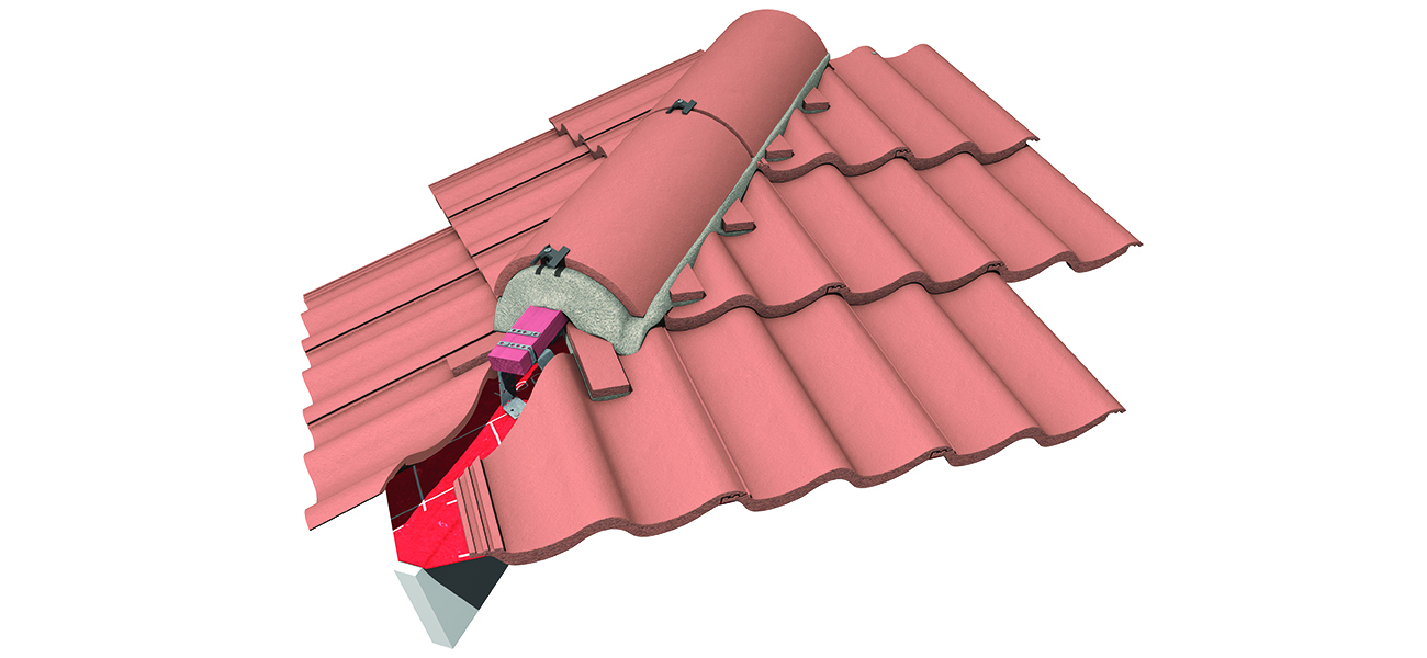 Mortar Bedded Security Hip Kit | Marley